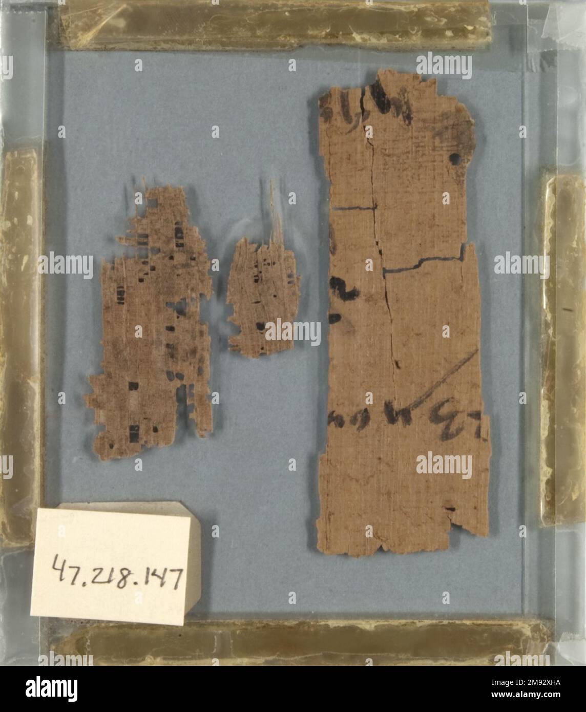 Papyrus Fragments Inscribed in Demotic Demotic. Papyrus Fragments ...