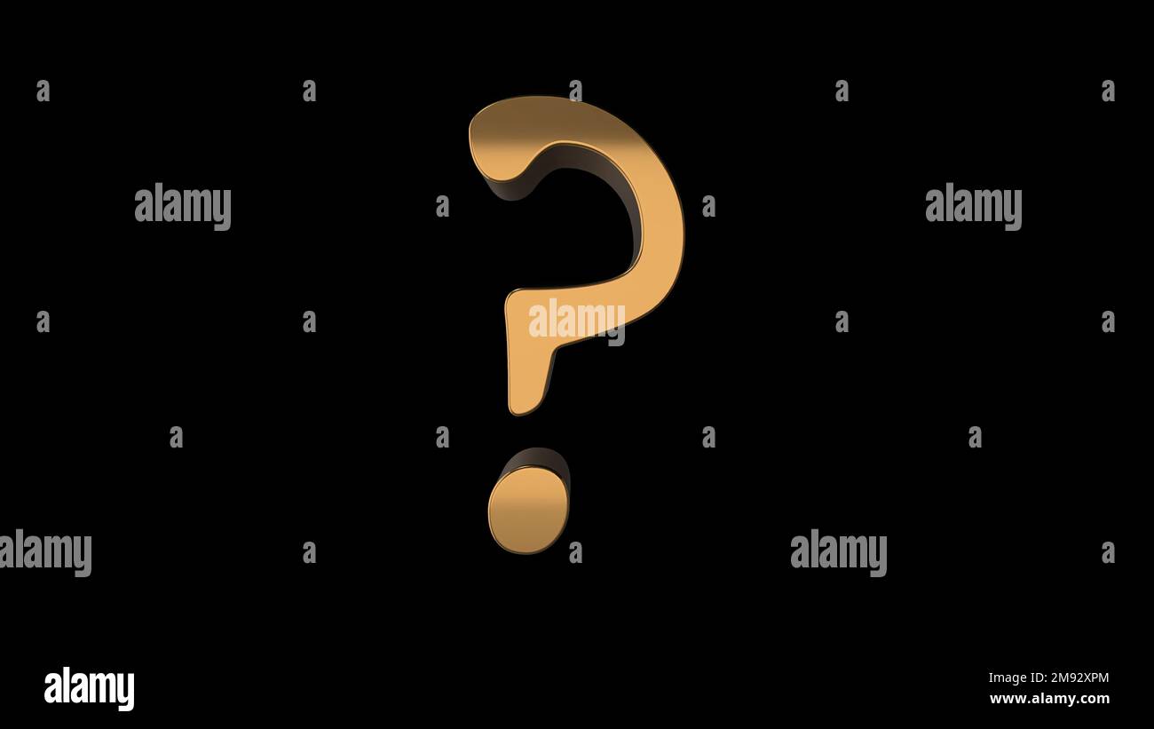 Question mark. Computer generated 3d render Stock Photo - Alamy