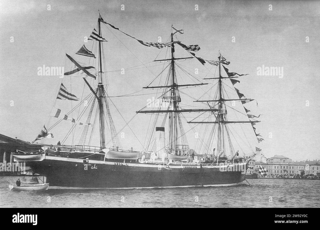 Iron passenger-cargo steamship Columbus was built 1873 and later sold ...