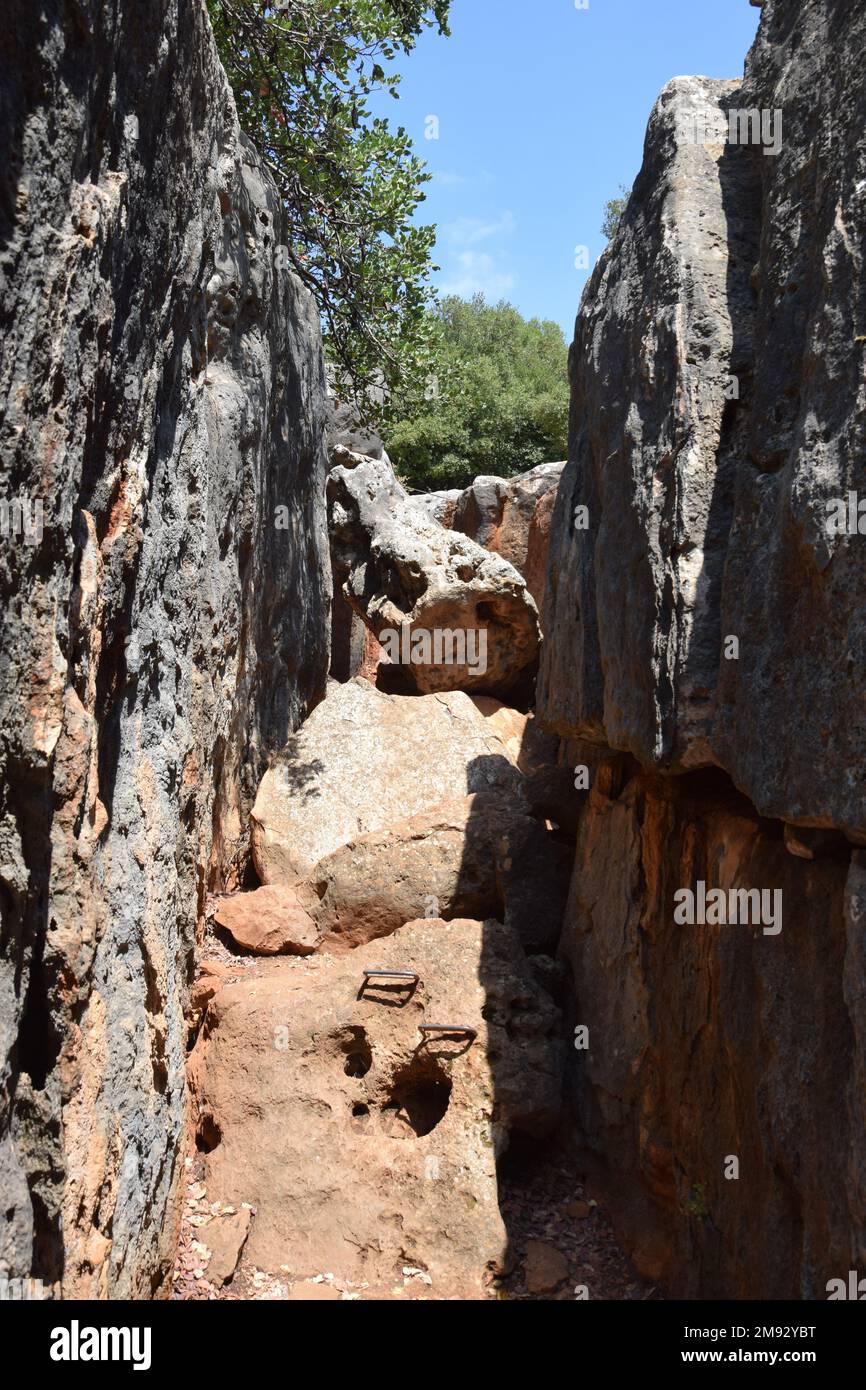 Yiftah Fissures Nature Reserve in Israel Stock Photo - Alamy