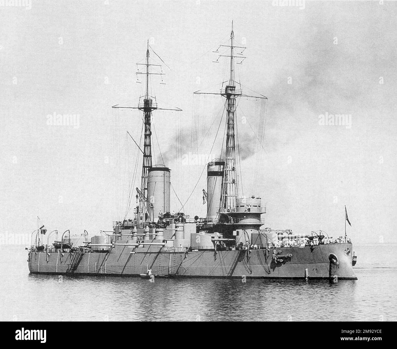 Imperial Russian battleship Andrei Pervozvannyy in Reval, 1912 ca. 1912 ...