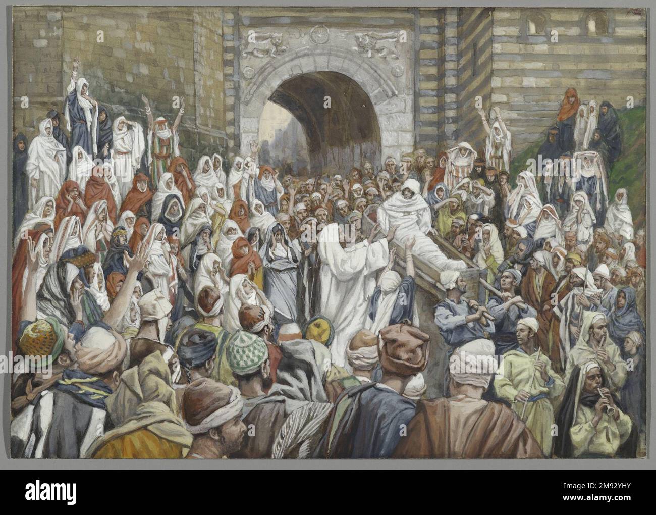 The Resurrection of the Widow's Son at Nain (La résurrection du fils de la veuve de Naïm) James ...