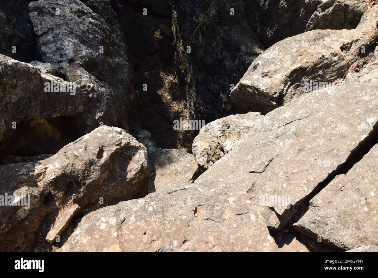 Yiftah Fissures Nature Reserve in Israel Stock Photo - Alamy