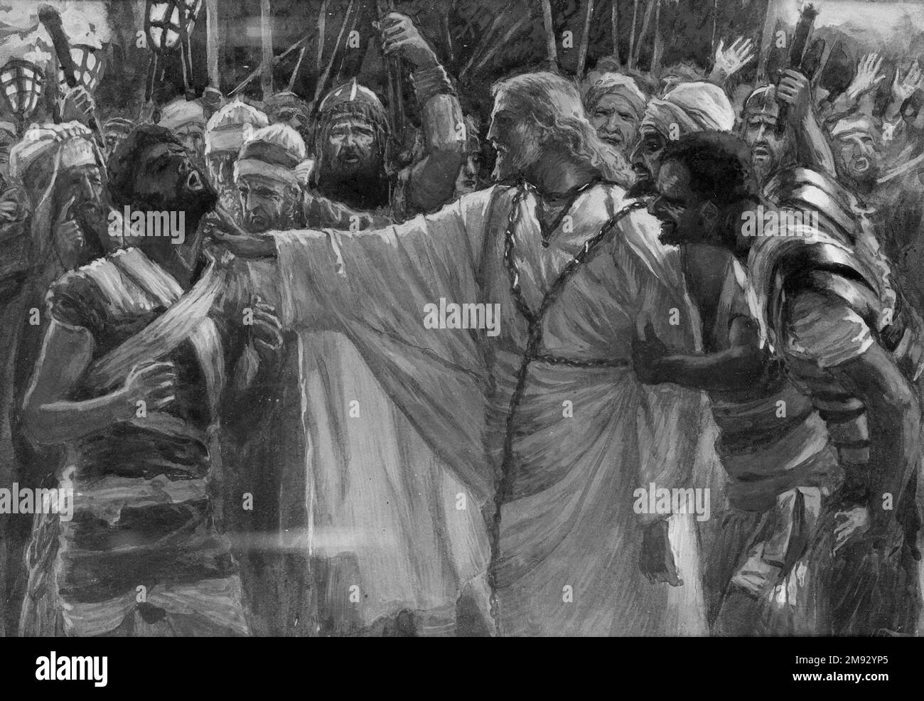 The Healing of Malchus (La guérison de Malchus) James Tissot (French ...
