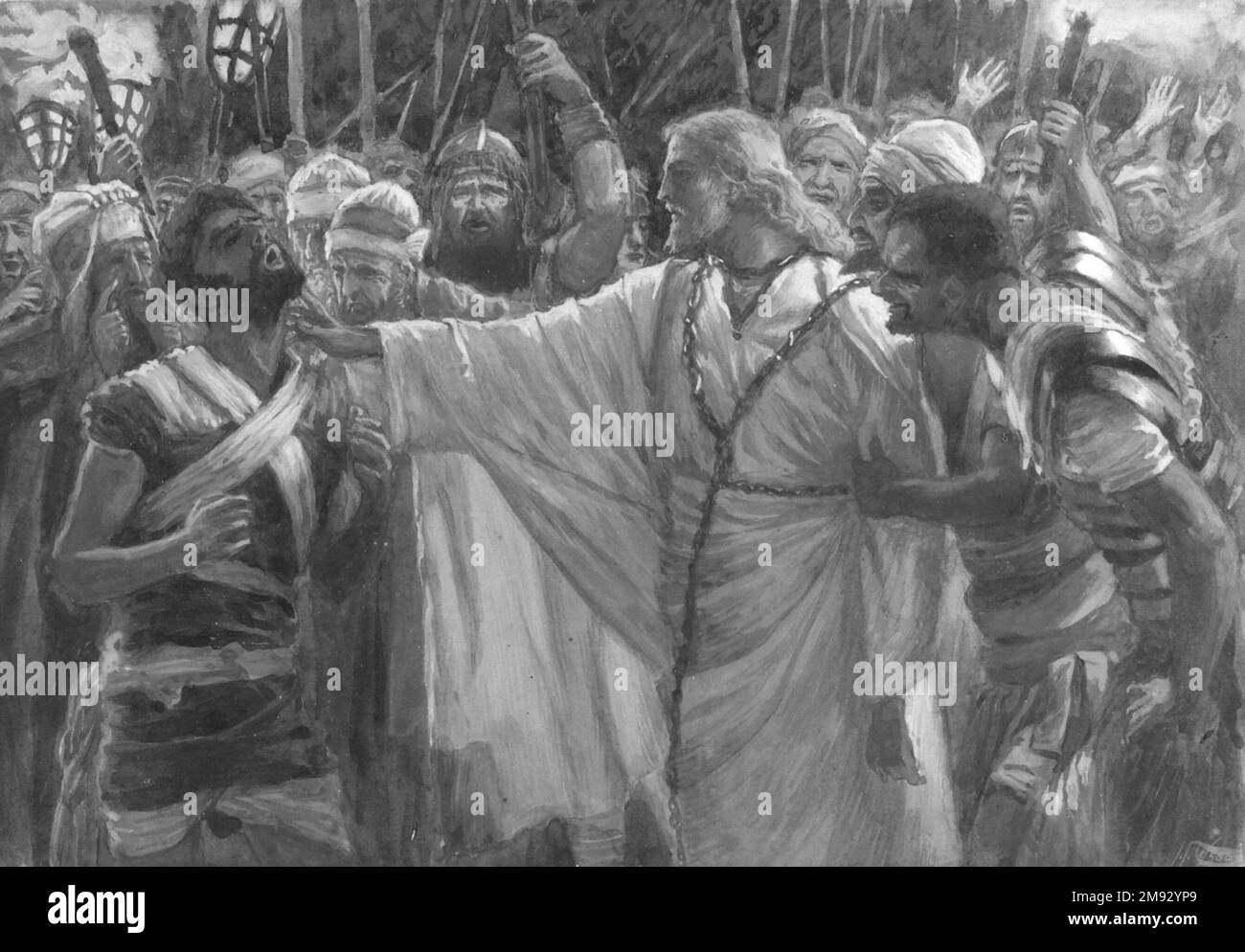The Healing of Malchus (La guérison de Malchus) James Tissot (French ...