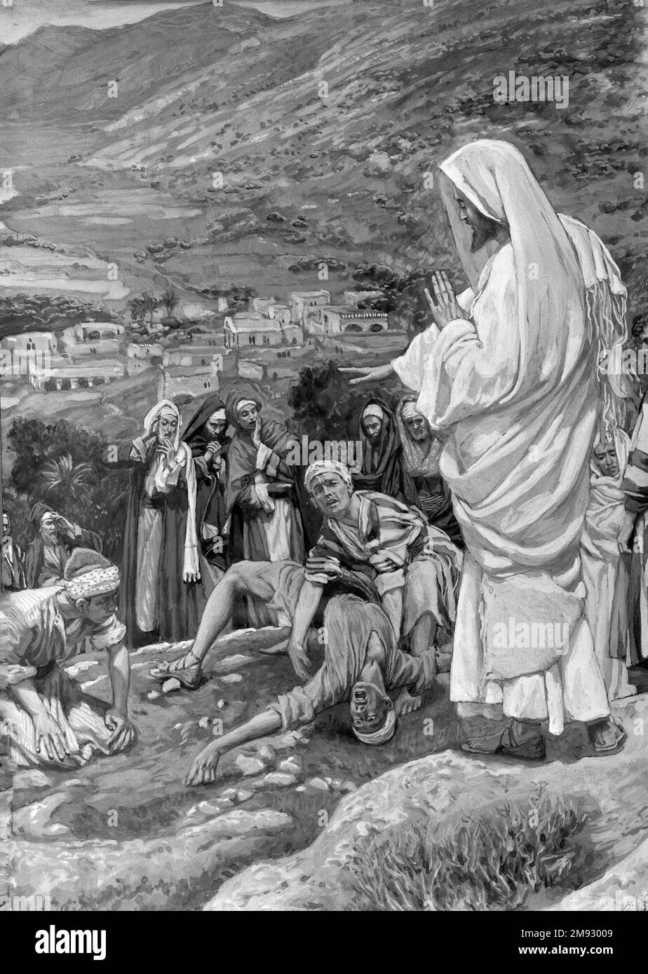 Possessed boy Black and White Stock Photos & Images - Alamy