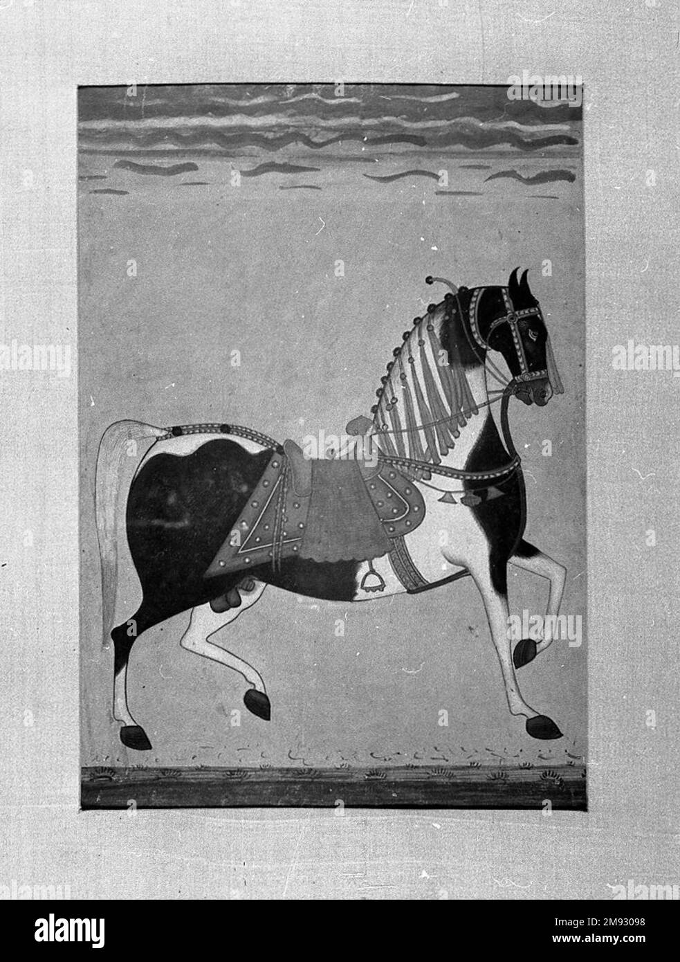 Portrait of a Stallion Indian. Portrait of a Stallion, mid-19th century ...