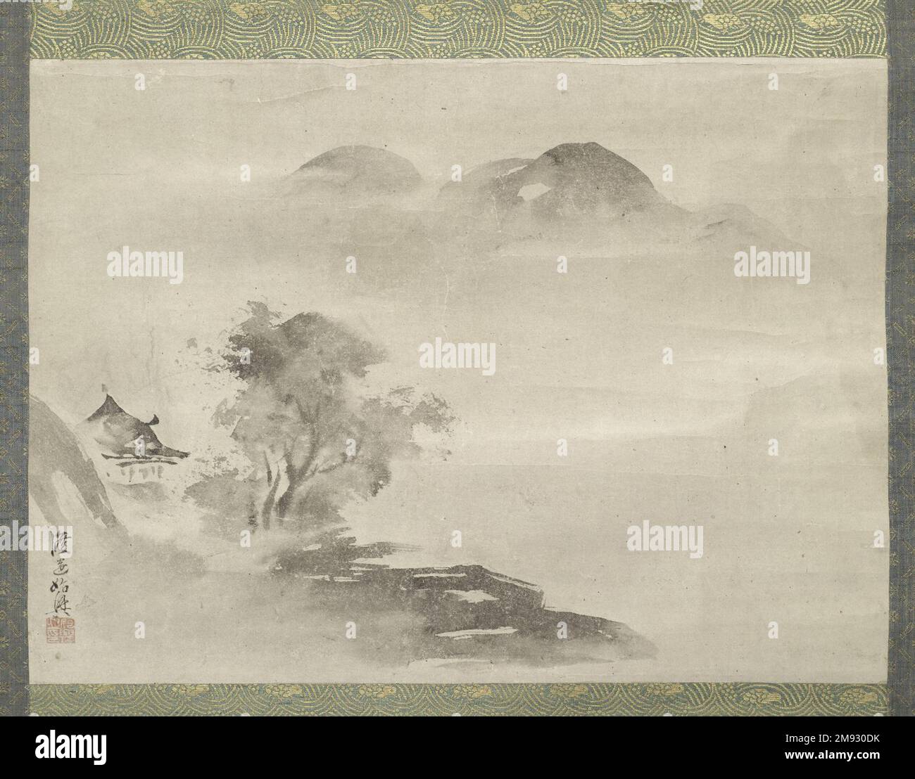 Landscape Watanabe Shiko (Japanese, 1683-1755). Landscape, 18th century ...