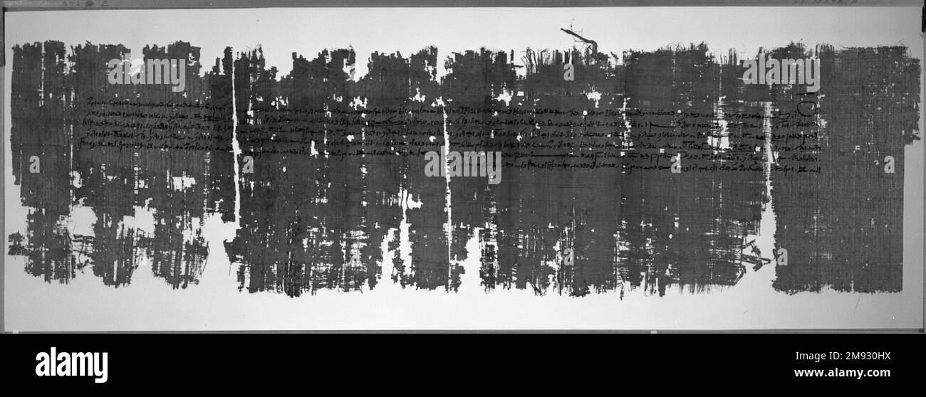 Papyrus Inscribed in Demotic Papyrus Inscribed in Demotic, 201-200 B.C ...