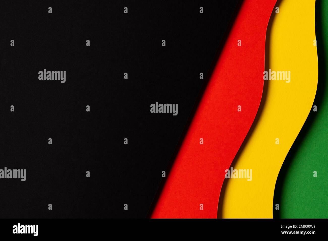 Black History Month color background. Abstract black, red, yellow ...
