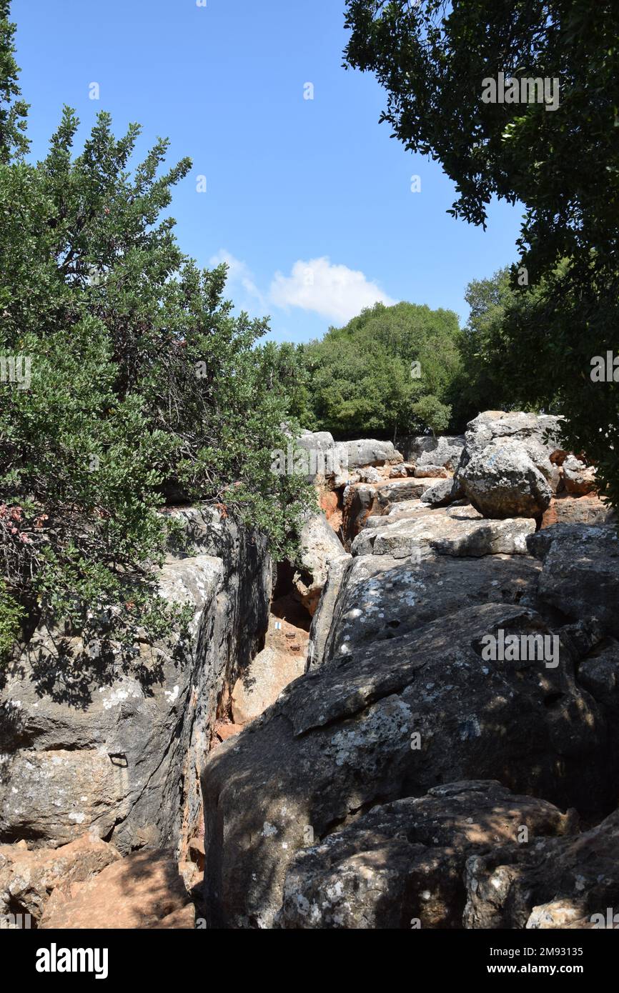 Yiftah Fissures Nature Reserve in Israel Stock Photo - Alamy