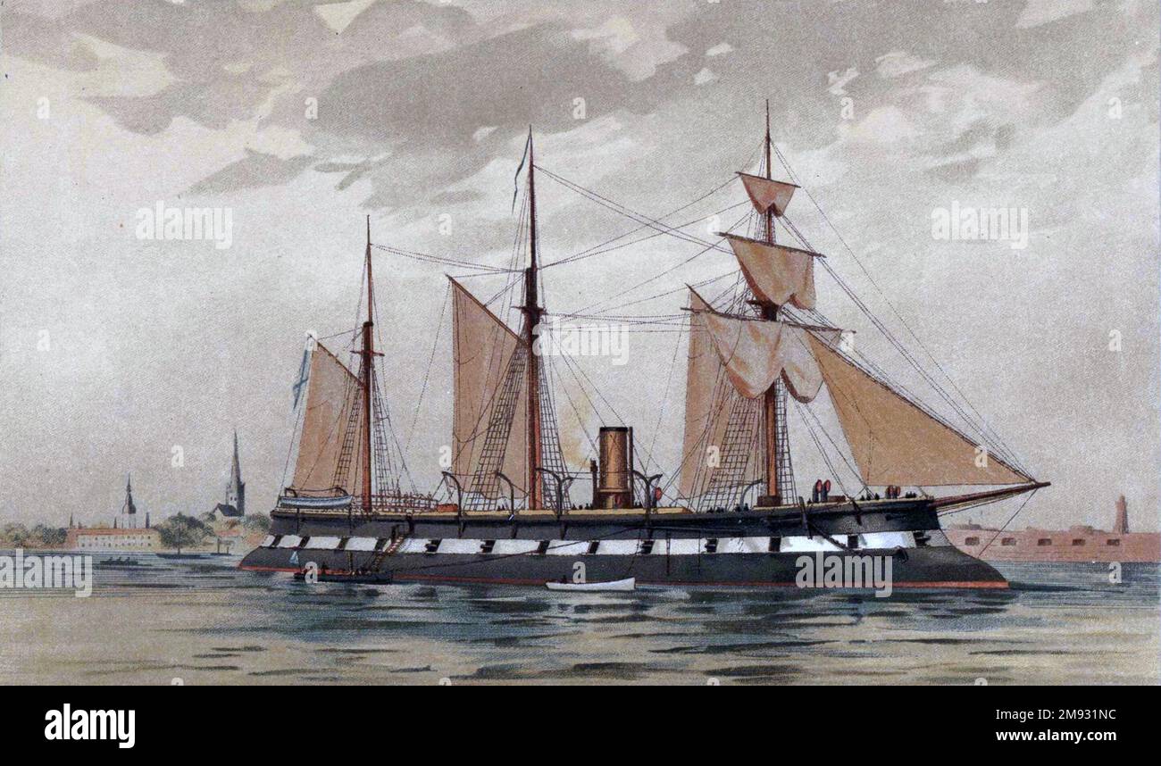 Ne Tron Menia (coastal defense ship) ca. 1892 Stock Photo - Alamy