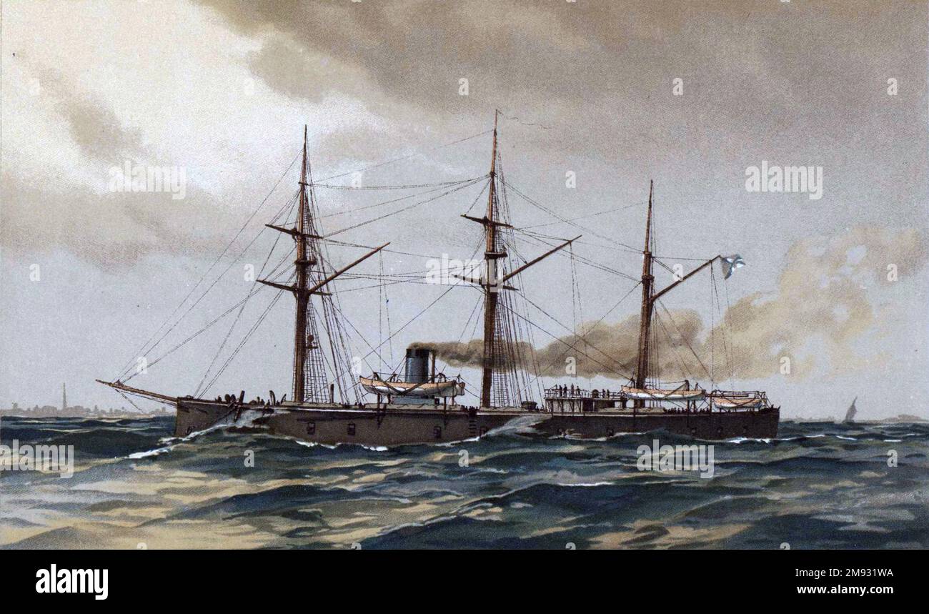 Kremlin (coastal defense ship) ca. 1892 Stock Photo - Alamy
