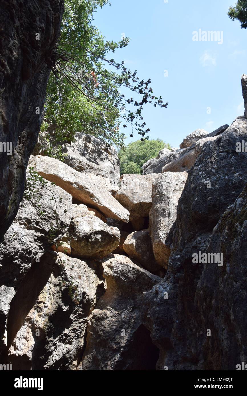 Yiftah Fissures Nature Reserve in Israel Stock Photo - Alamy