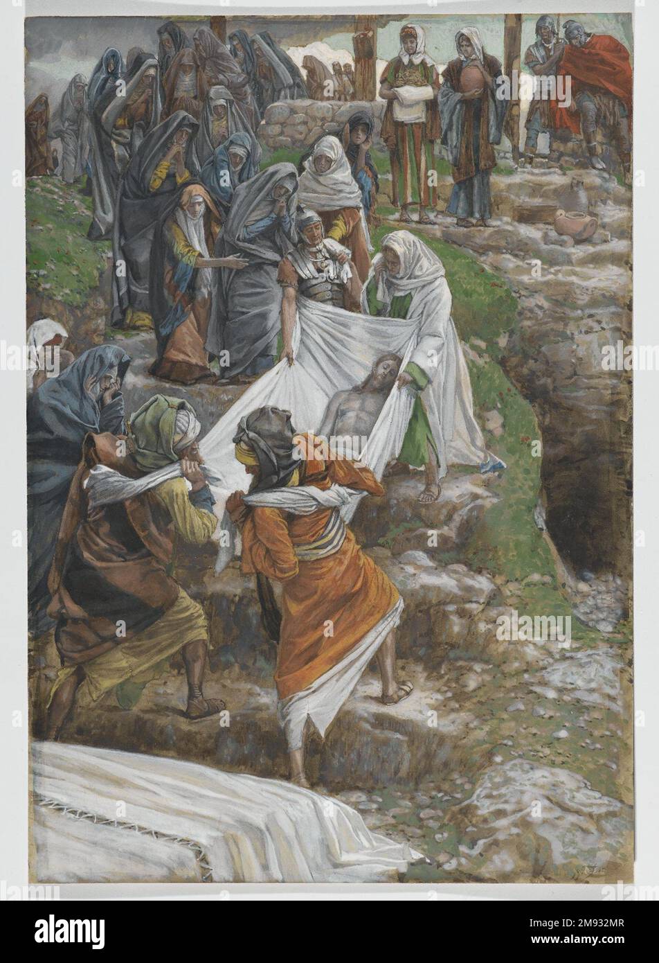 The Body of Jesus Carried to the Anointing Stone (Le corps de Jésus ...