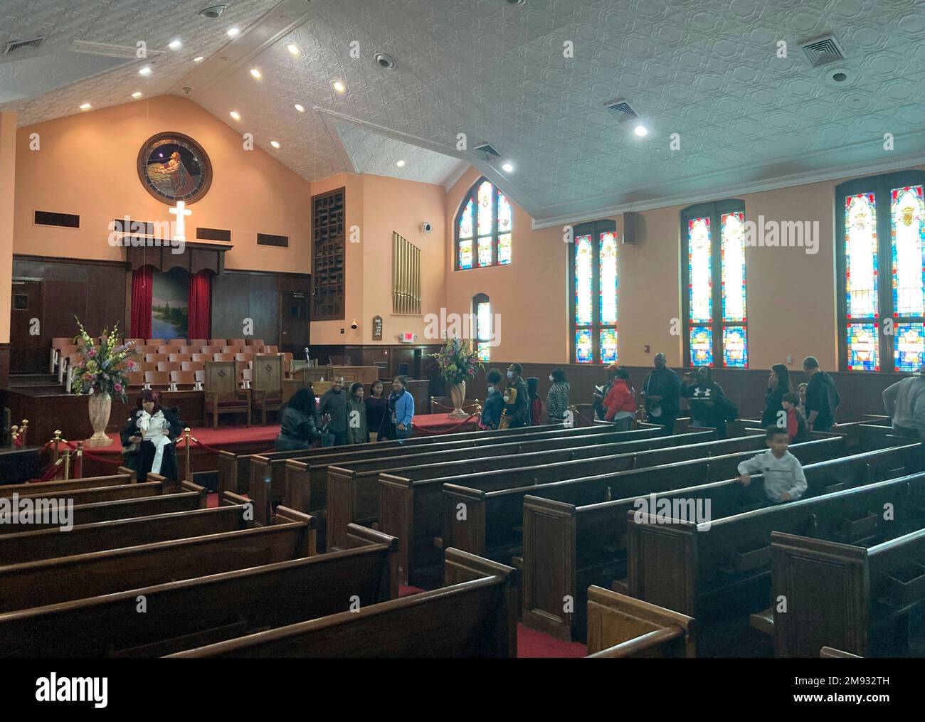 Martin Luther King Jr.'s pulpit stands empty in Atlanta, Monday, Jan ...