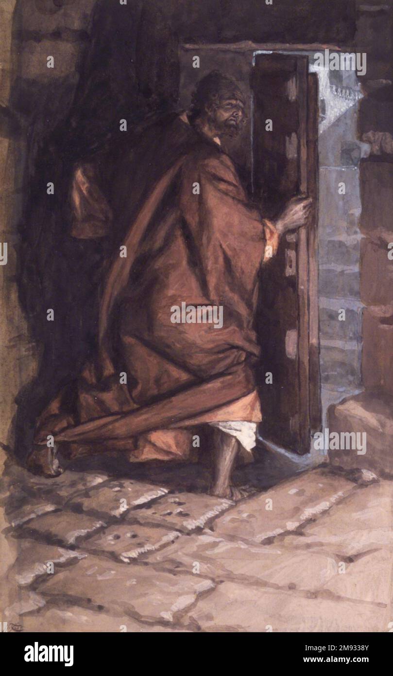 Judas Leaves the Cenacle (Judas quitte le Cénacle) James Tissot (French ...