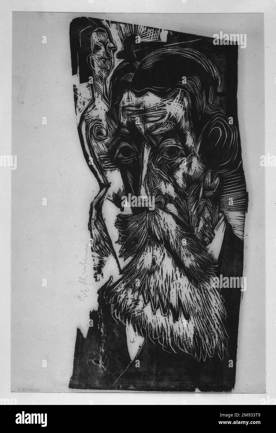 Portrait of Ludwig Schames (Kopf Ludwig Schames) Ernst Ludwig Kirchner ...