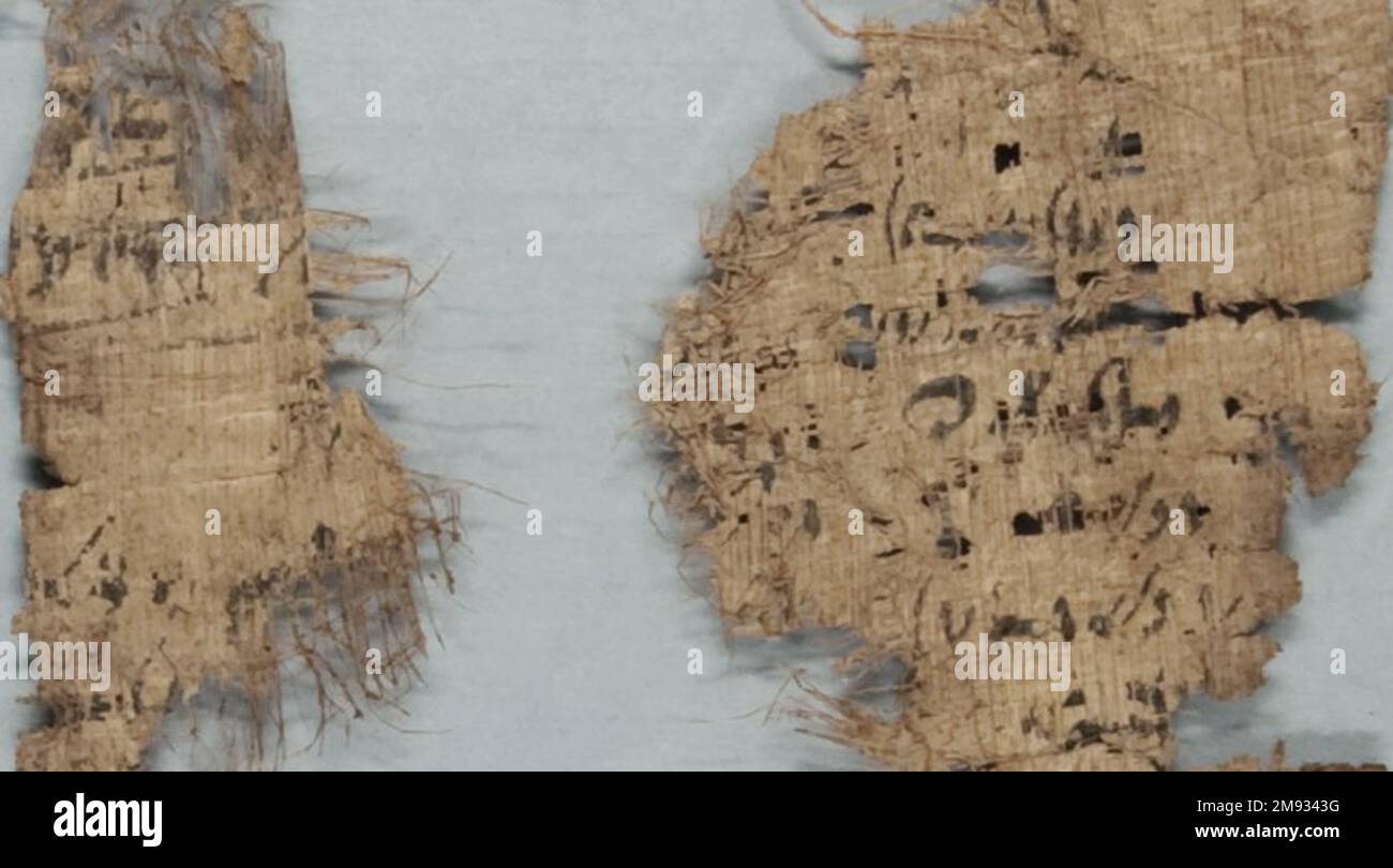 Seven Groups of Papyrus Fragments Inscribed in either Demotic, Greek ...