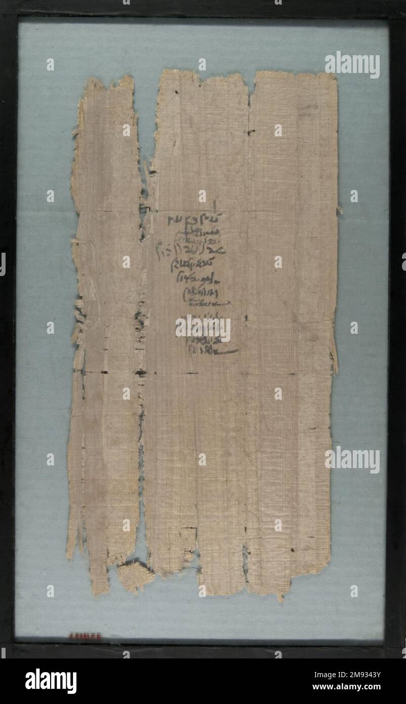 Papyrus Inscribed in Demotic and Greek Papyrus Inscribed in Demotic and ...