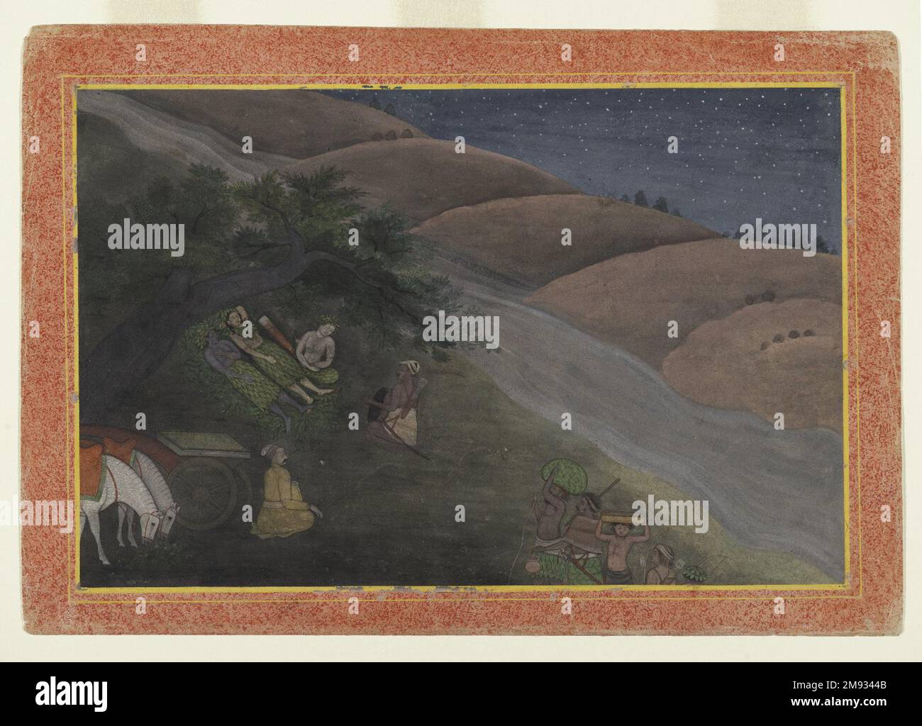 First Night in Exile, Page from a Dispersed Ramayana Series Indian ...