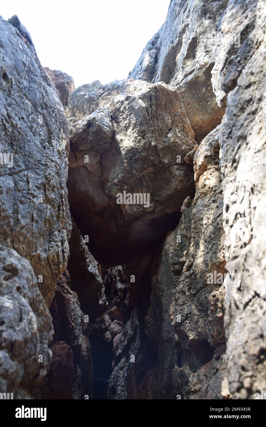 Yiftah Fissures Nature Reserve in Israel Stock Photo - Alamy