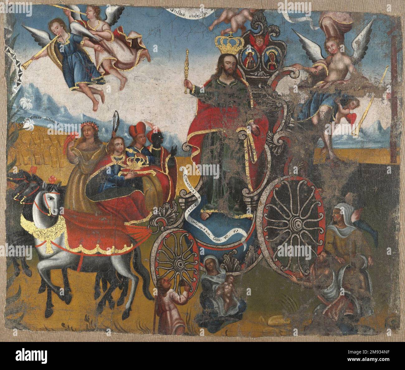 Triumph of Christ the King with the four continents Unknown. Triumph of ...