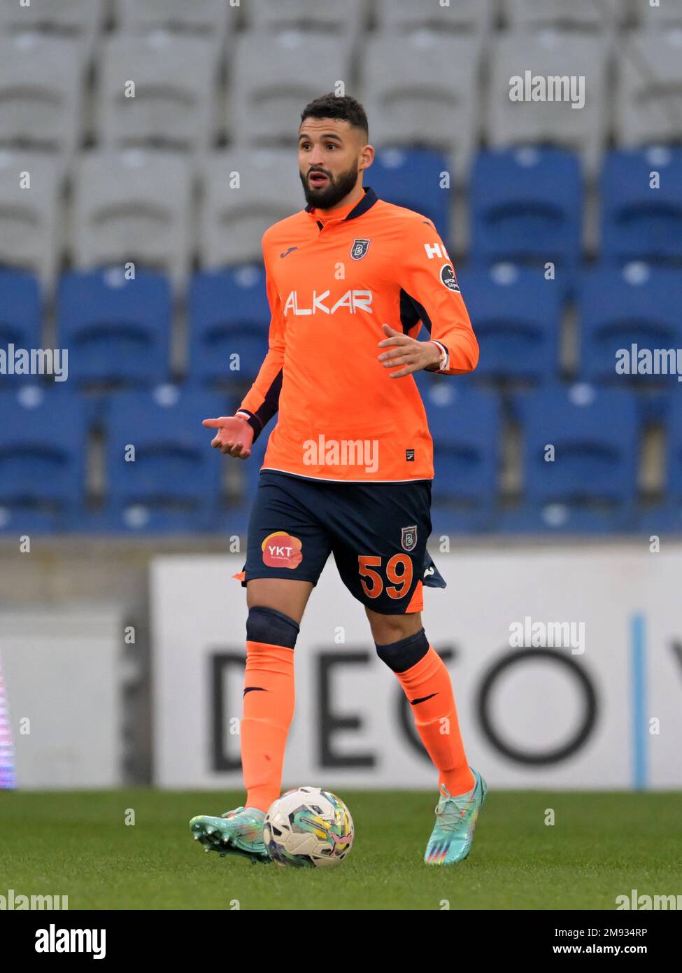 ISTANBUL - Ahmed Touba of Medipol Basaksehir during the Turkish Super ...