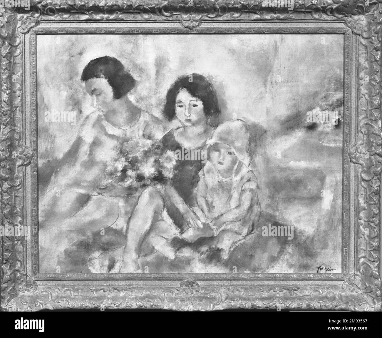 Three Girls Jules Pascin (French, 1885-1930). Three Girls, ca. 1925. Oil on canvas, 28 5/8 x 36 ...