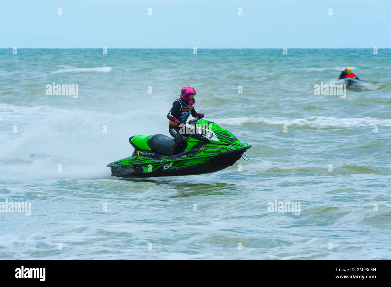 France, Calvados (14), Villers-sur-Mer, Grand Ouest jet ski ...
