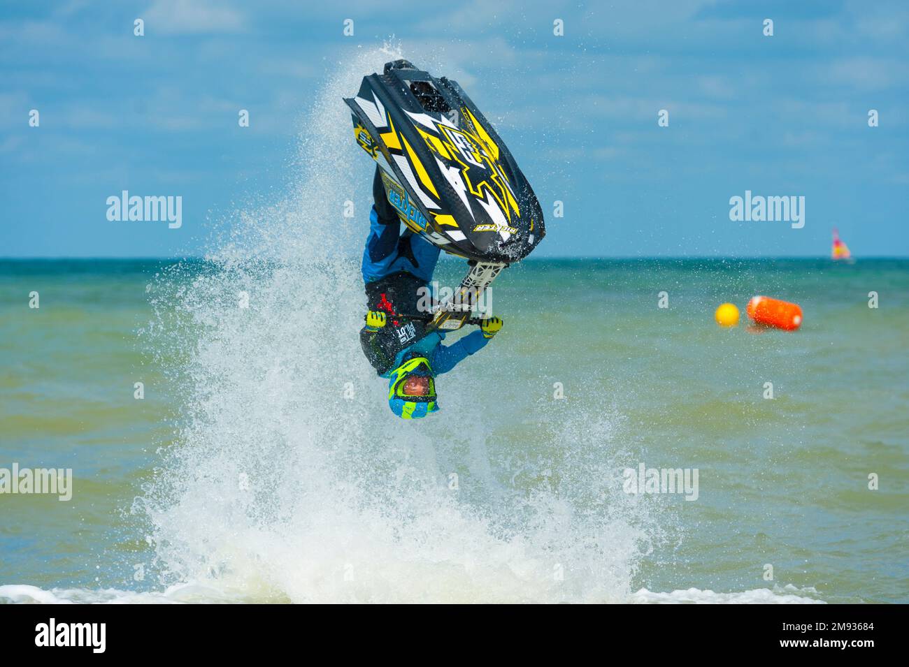 France, Calvados (14), Villers-sur-Mer, Grand Ouest jet ski ...