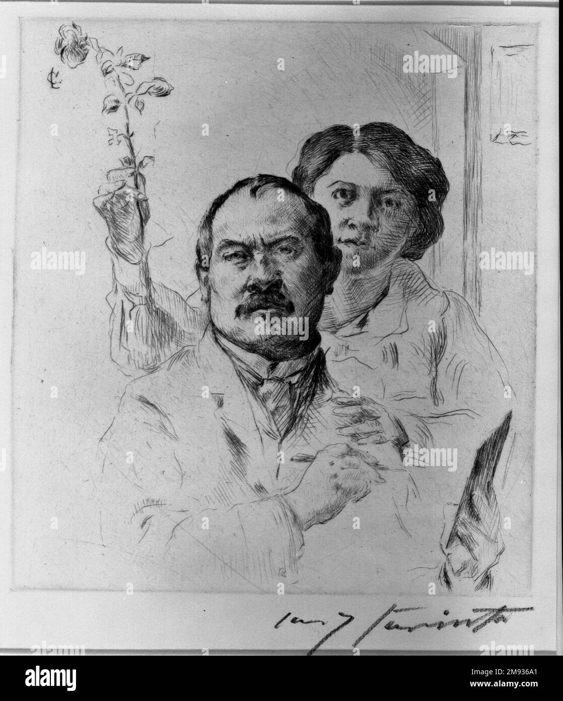 Self-Portrait with Wife (Selbstbildnis mit Gattin) Lovis Corinth ...