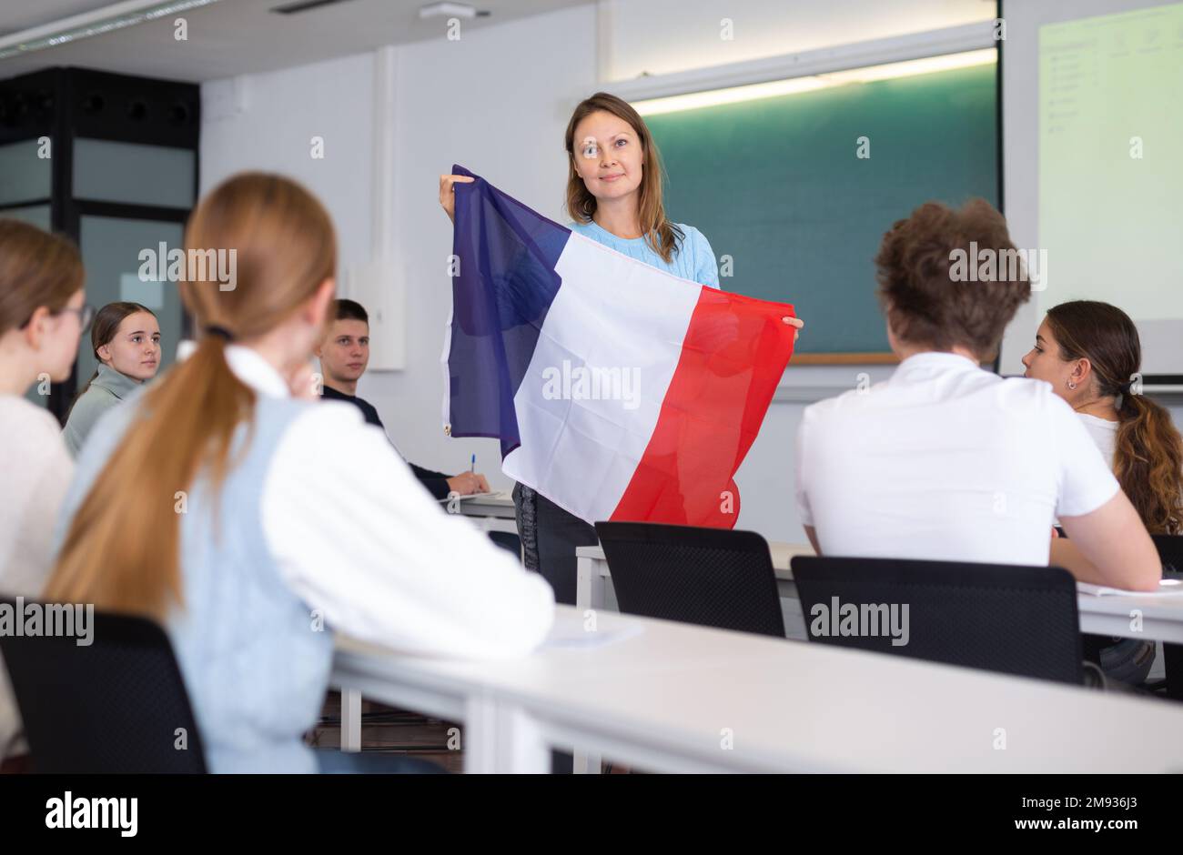 Classroom blackboard french teacher hi-res stock photography and images ...