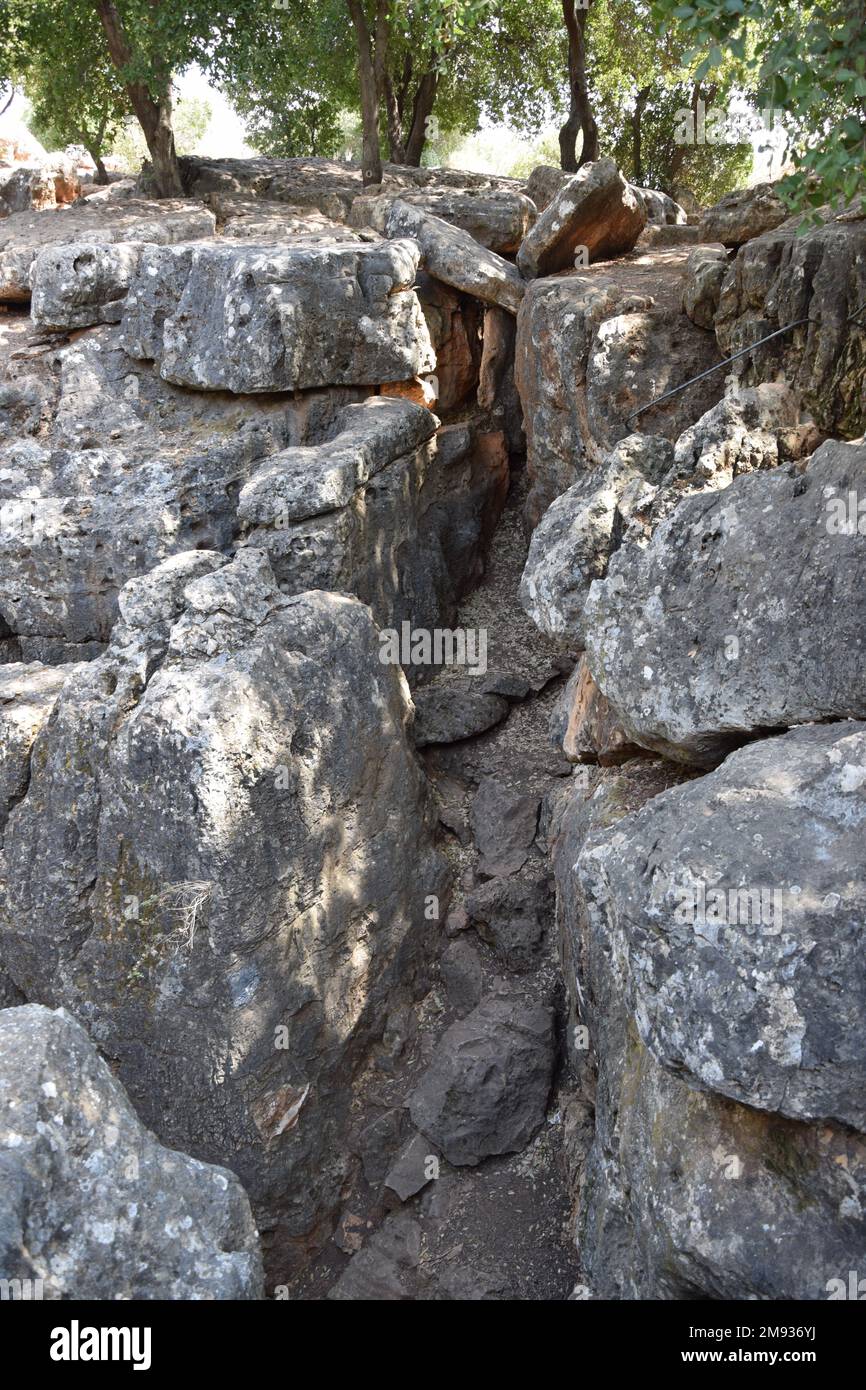 Yiftah Fissures Nature Reserve in Israel Stock Photo - Alamy