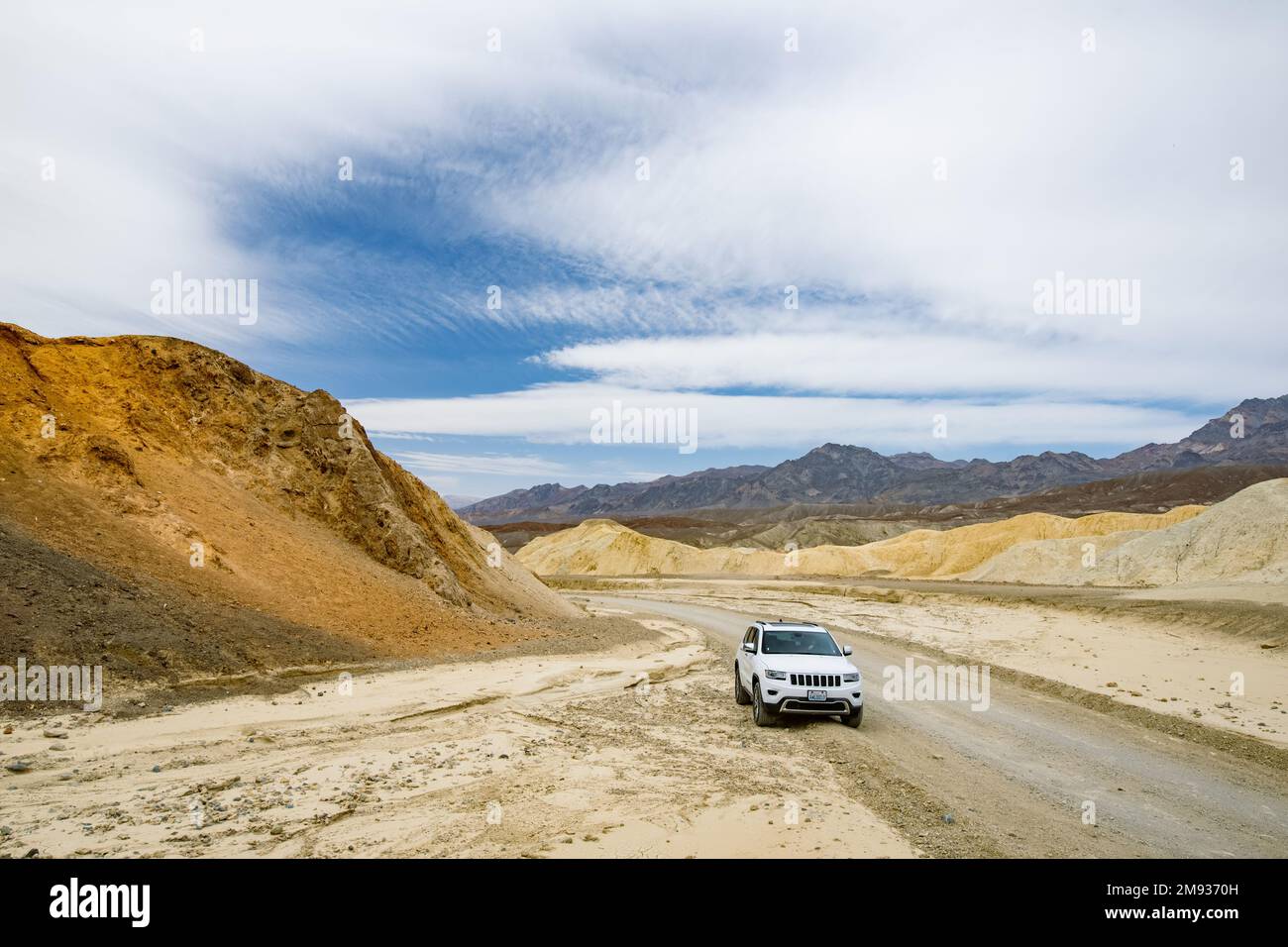 DEATH VALLEY, CALIFORNIA, USA - APRIL 2016: Jeep Grand Cherokee on ...