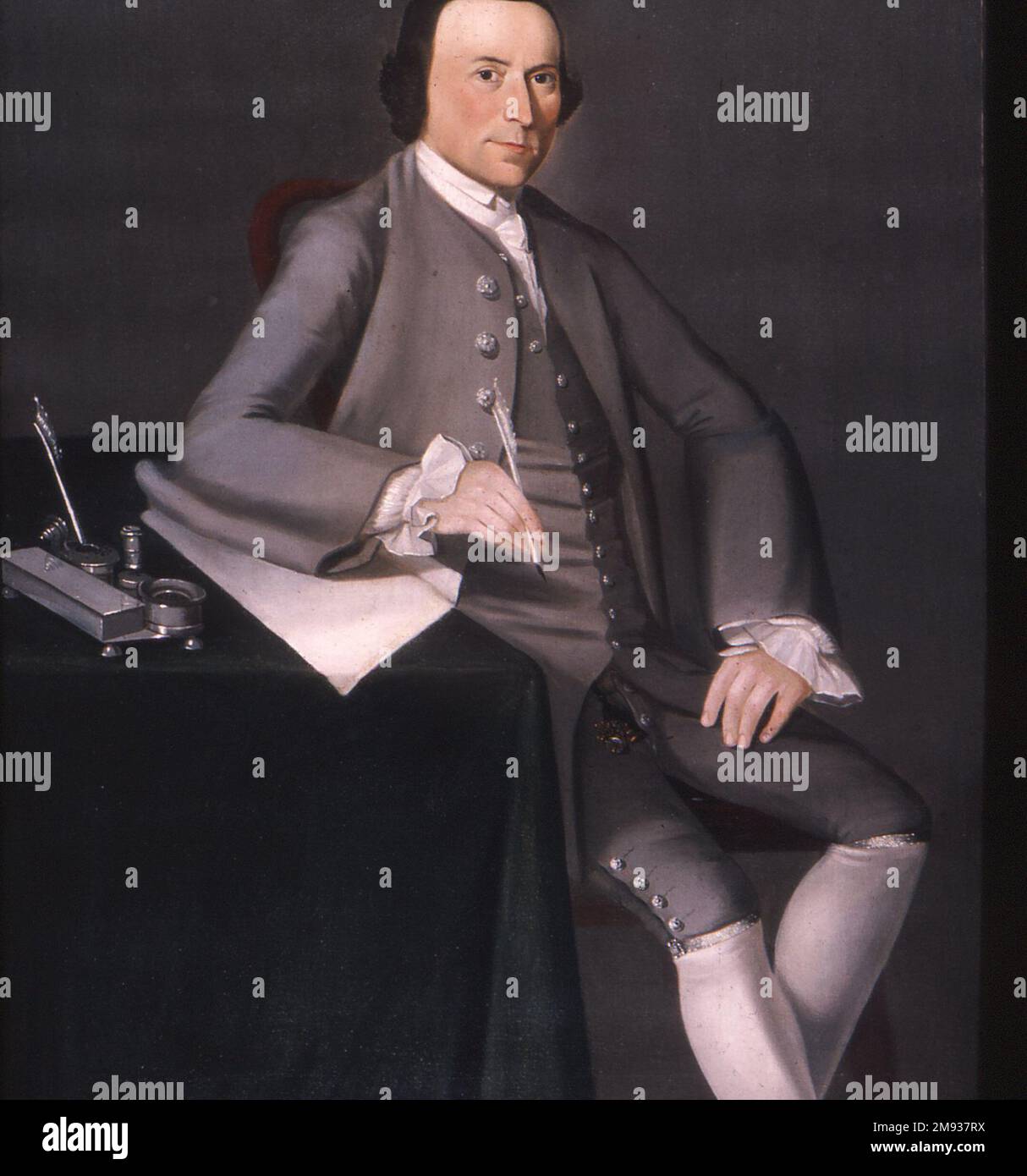 Thomas Mumford VI William Johnston (American, 1732-1772). Thomas Mumford VI, 1763. Oil on canvas ...