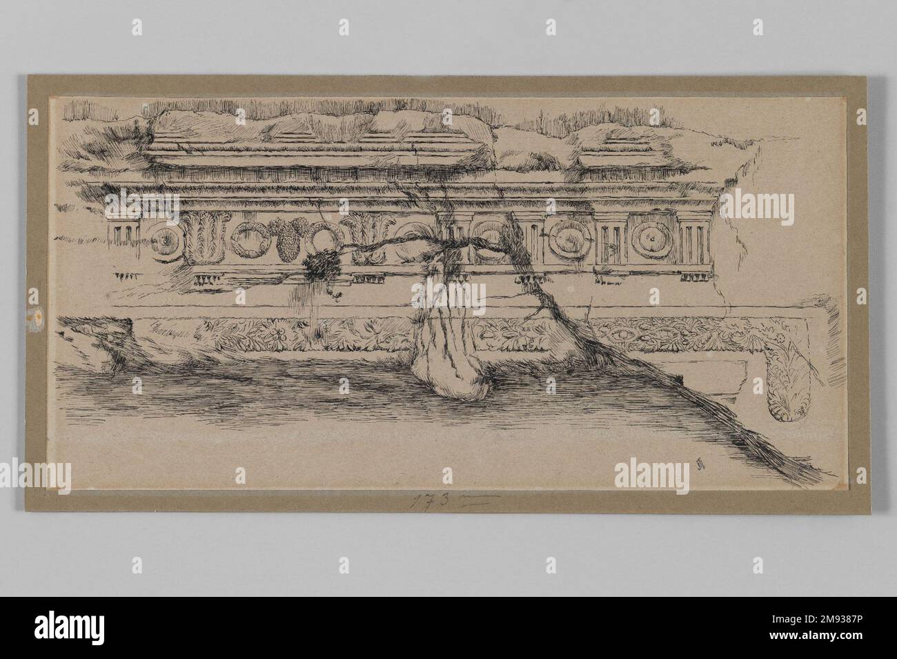 Frieze from the Tomb of Queen Helena of Adiabene near Jerusalem (Frise ...
