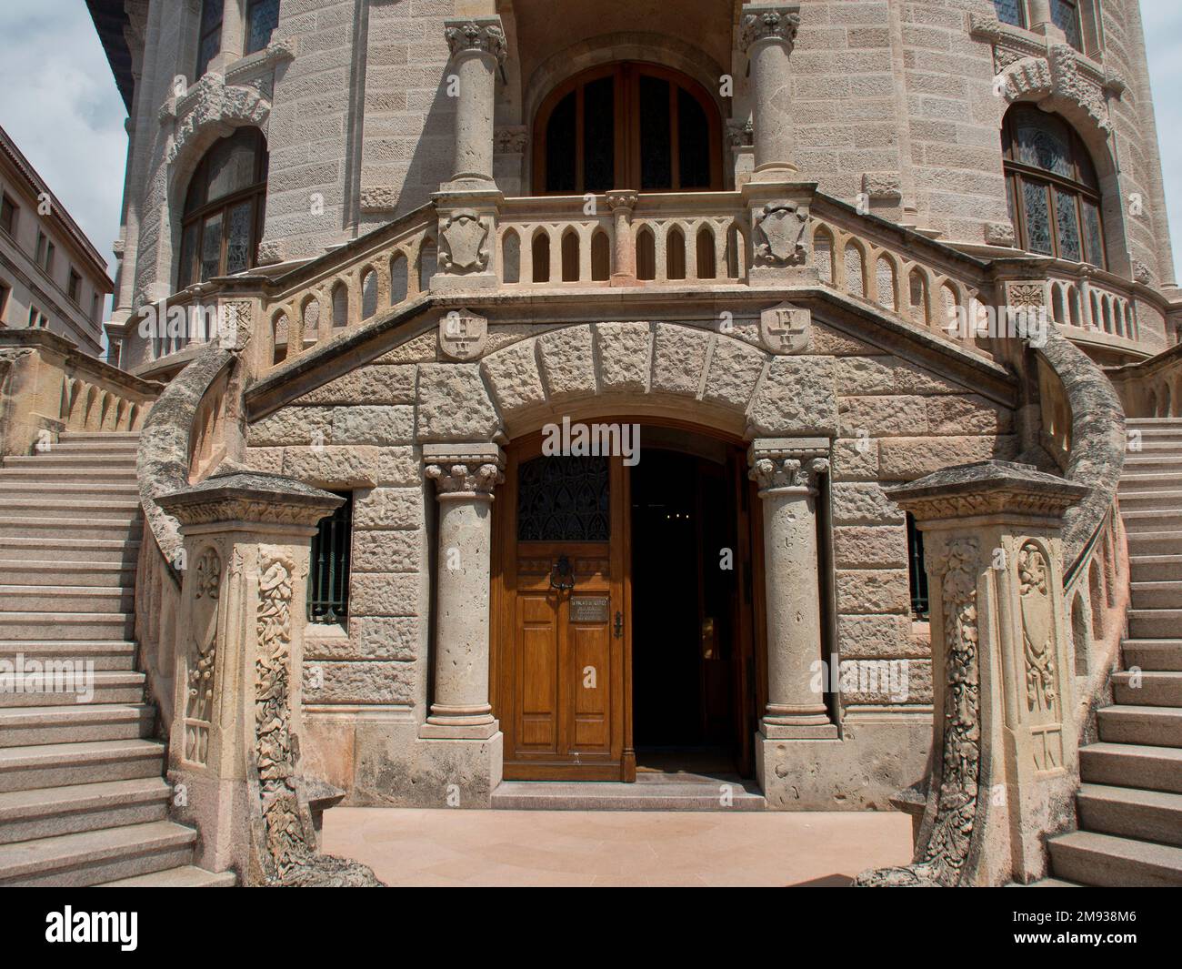 The facade of the Palace of Justice in Monaco-Ville, Monaco Stock Photo ...