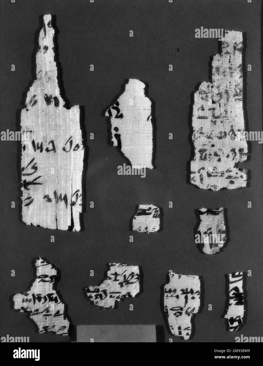 Papyrus Fragments Inscribed in Hieratic and Demotic Papyrus Fragments ...