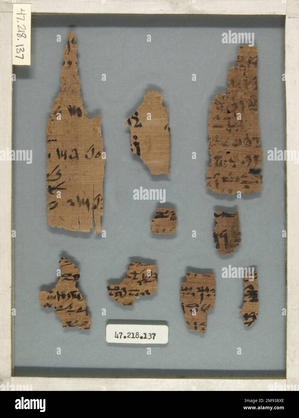 Papyrus Fragments Inscribed in Hieratic and Demotic Papyrus Fragments ...