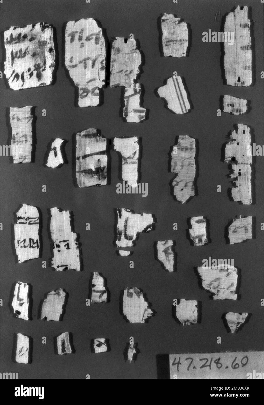 Papyrus Fragments Inscribed in Hieratic and Demotic Papyrus Fragments ...