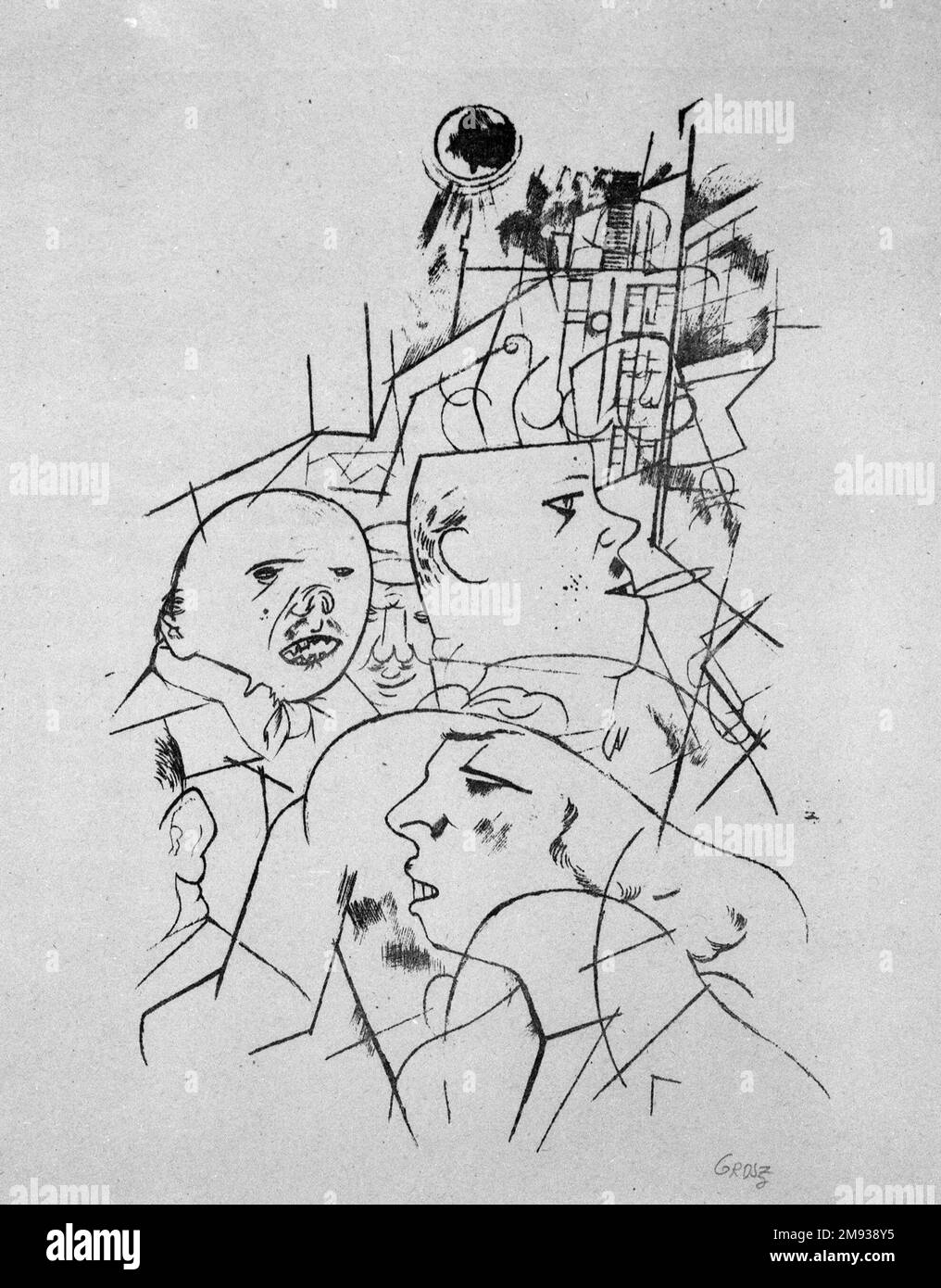 Street Scene (Strassenszene) George Grosz (American, born Germany, 1893 ...