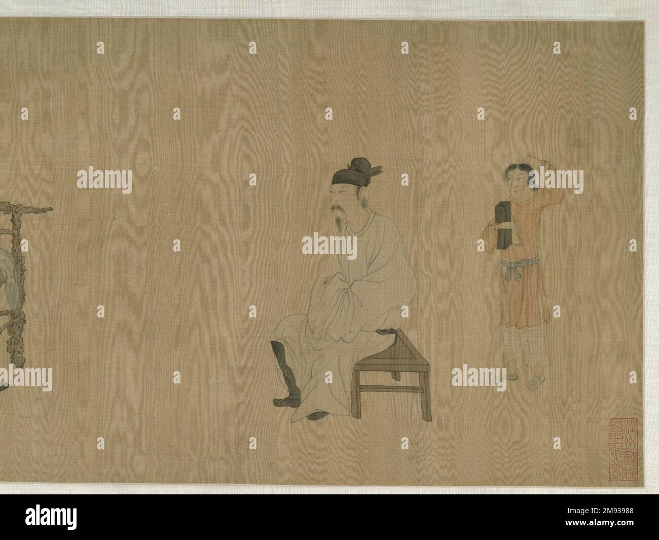 Hsiao I Obtaining the Lan-T'ing Calligraphy by Trickery (first image ...