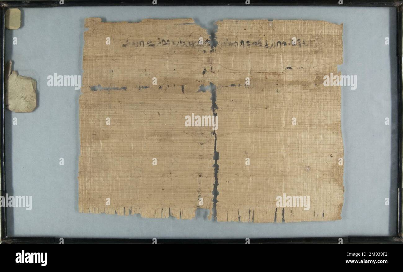 Papyrus Inscribed in Abnormal Hieratic Papyrus Inscribed in Abnormal ...