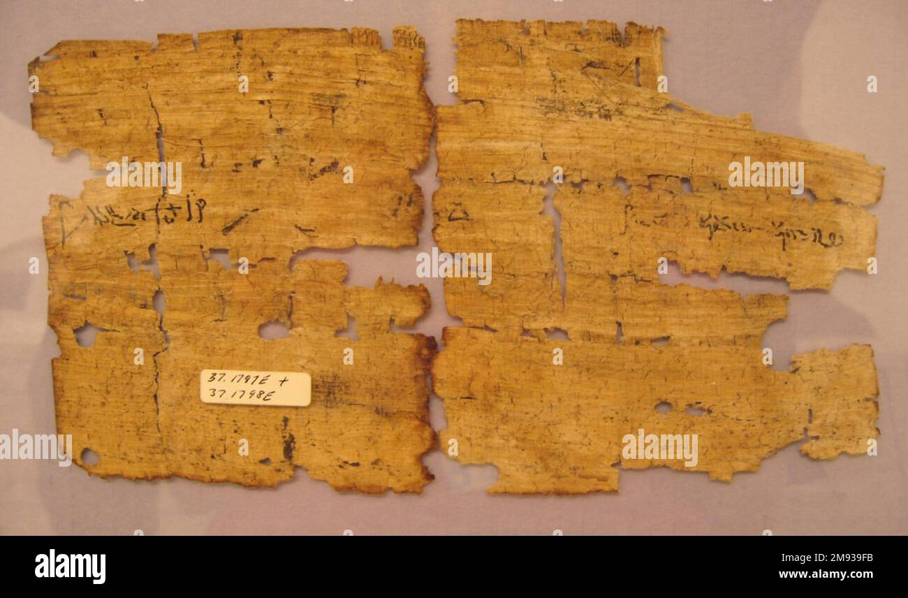 Papyrus Fragments Inscribed in Demotic Papyrus Fragments Inscribed in ...