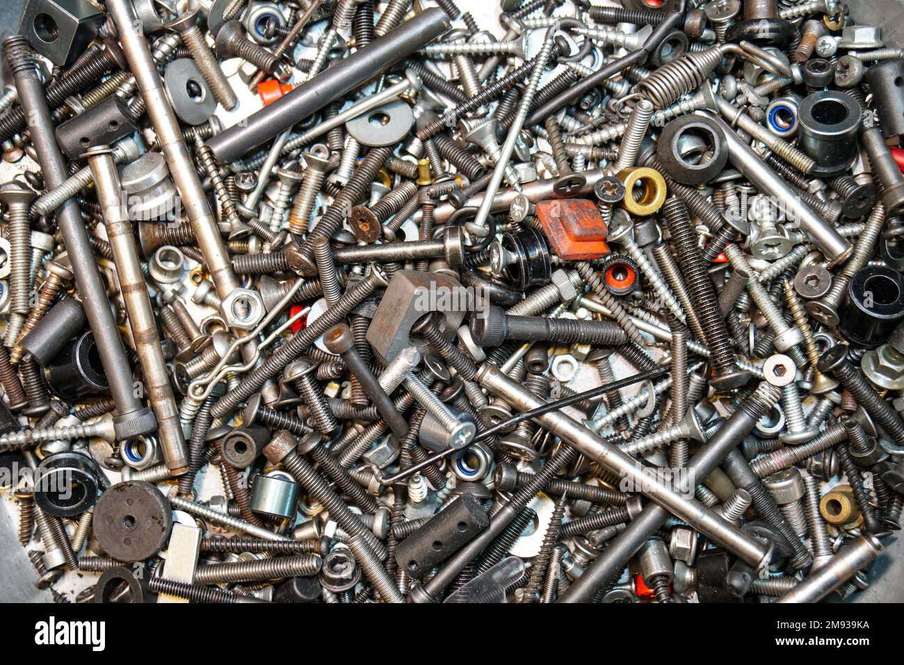 Old screw box in a repair shop Stock Photo - Alamy