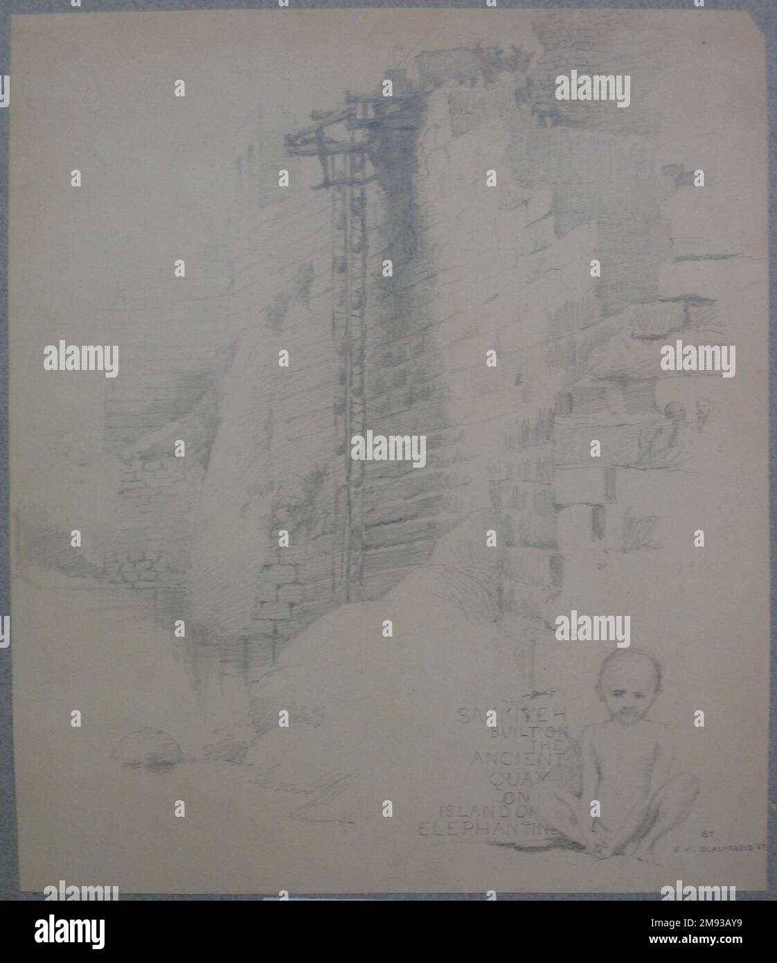 Sakia at the Nilometer, Island of Elephantine Edwin Howland Blashfield ...