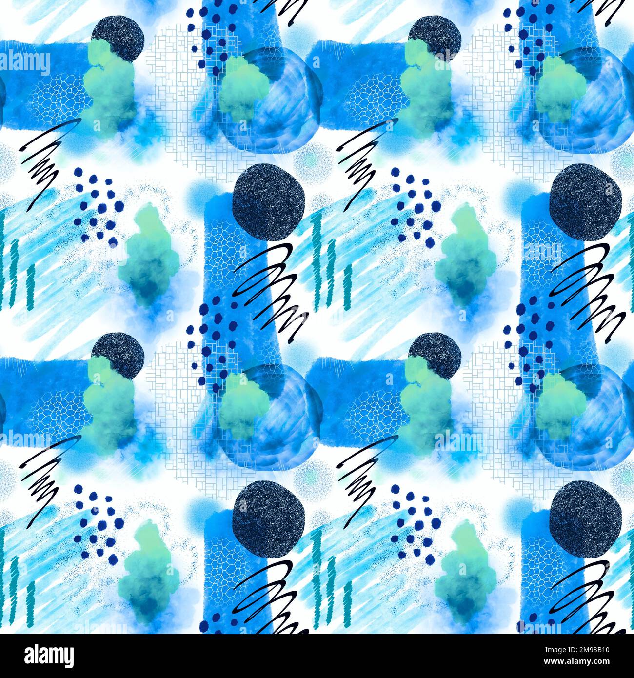 Abstract watercolor seamless paint spots pattern for wrapping paper and ...