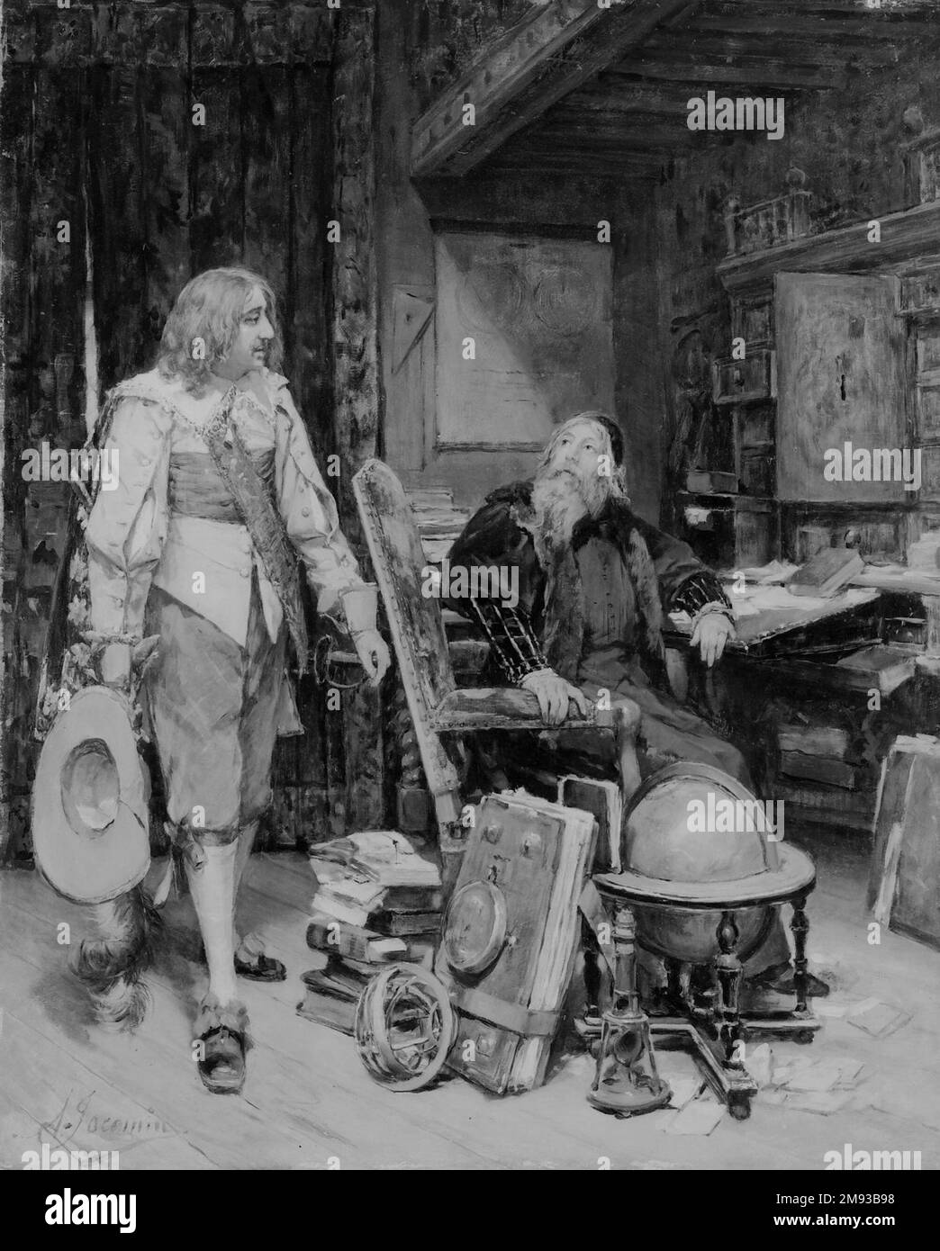 A Visit to the Astrologer Alfred Jacomin (French, 1842-1913). , n.d ...