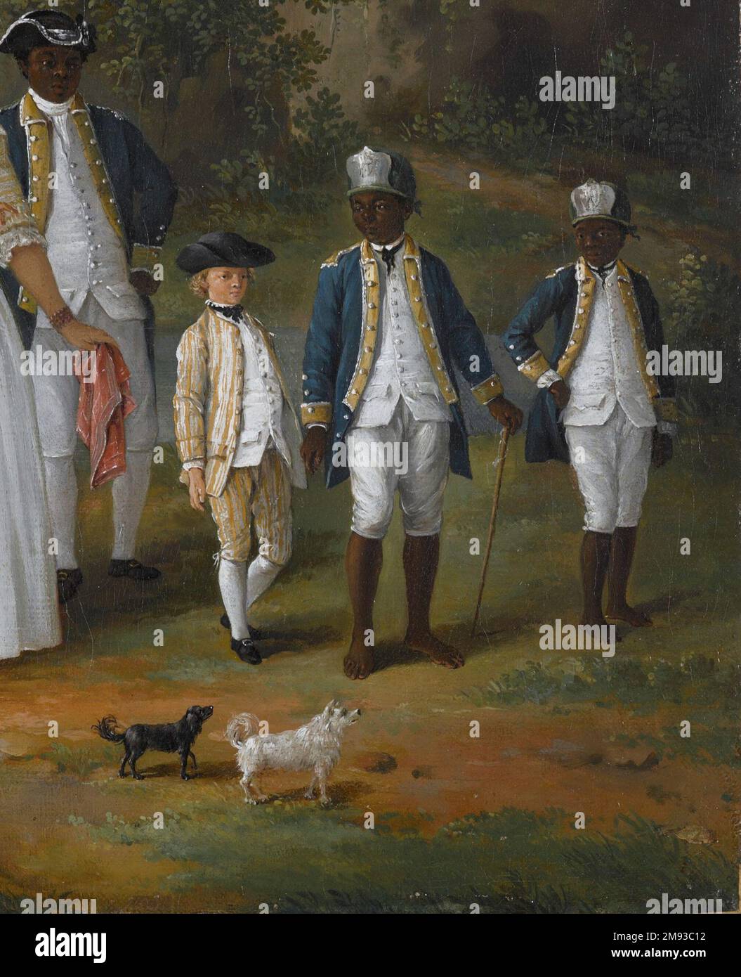 Free Women of Color with Their Children and Servants in a Landscape ...